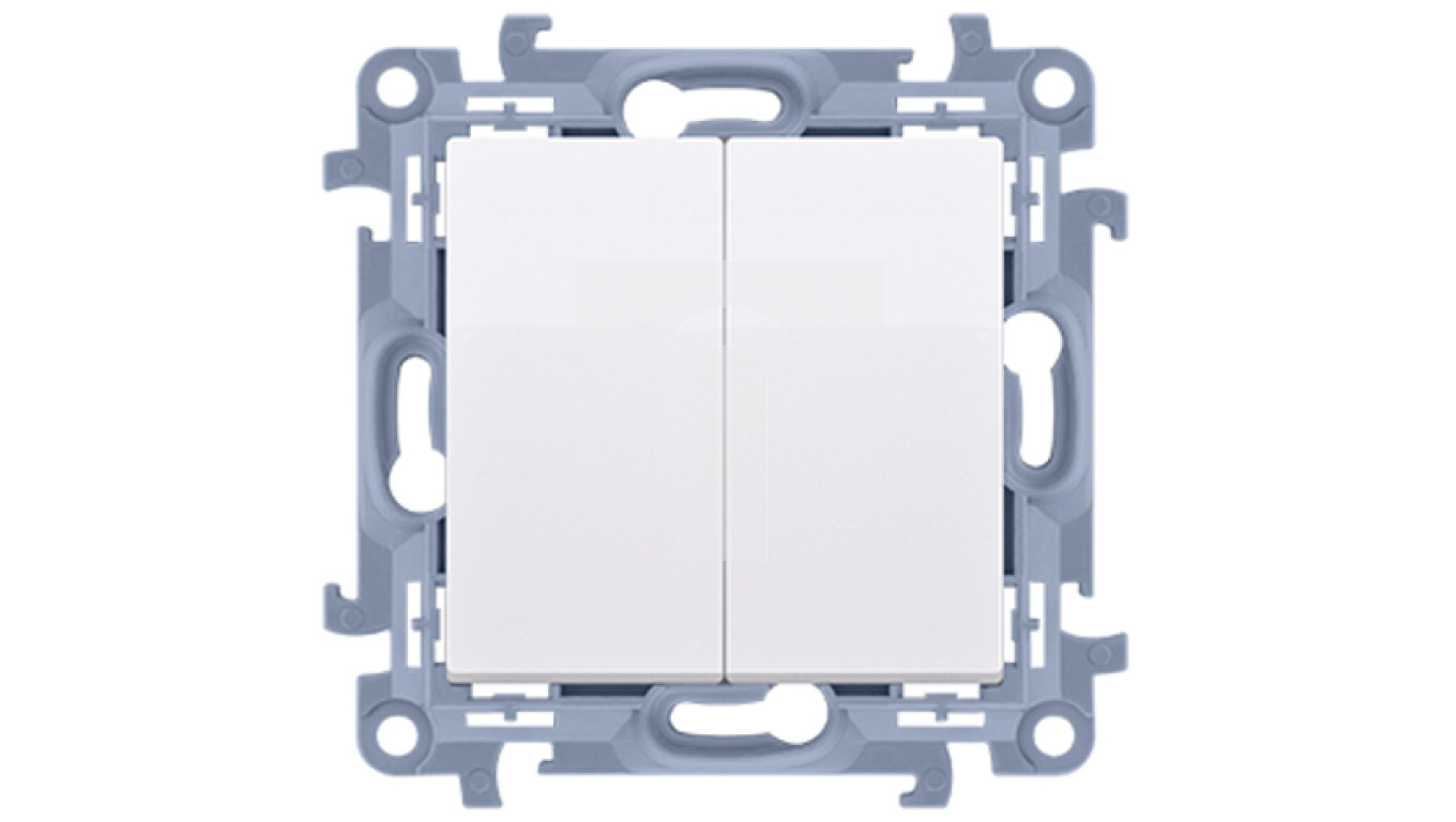 Simon 10 Łącznik schodowy podwójny bez piktogramu (moduł) 10AX, 250V ...