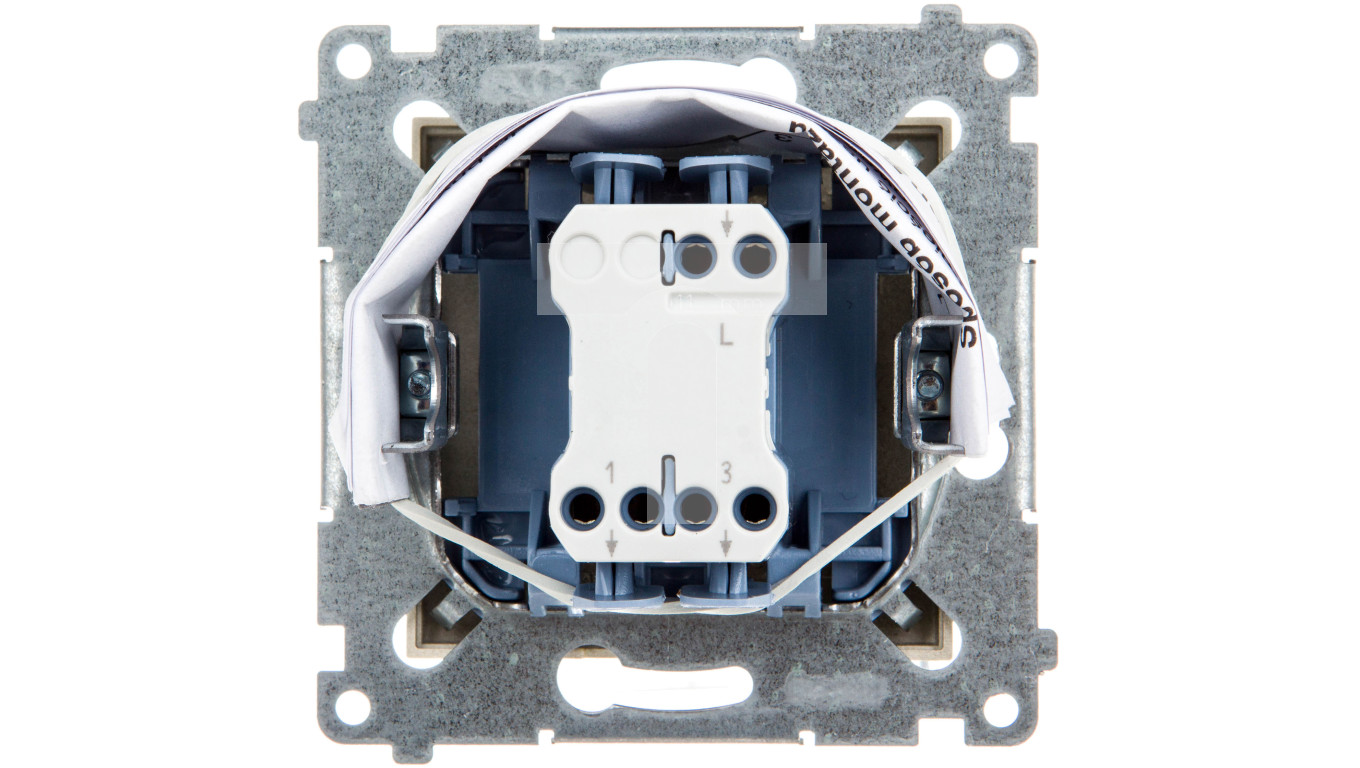 Simon 54 Łącznik bryzgoszczelny świecznikowy IP44, szybkozłącza, złoty ...