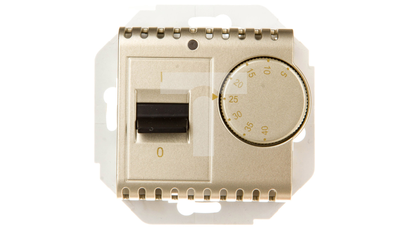 Simon 54 Regulator temperatury z czujnikiem zewnętrznym złoty mat ...