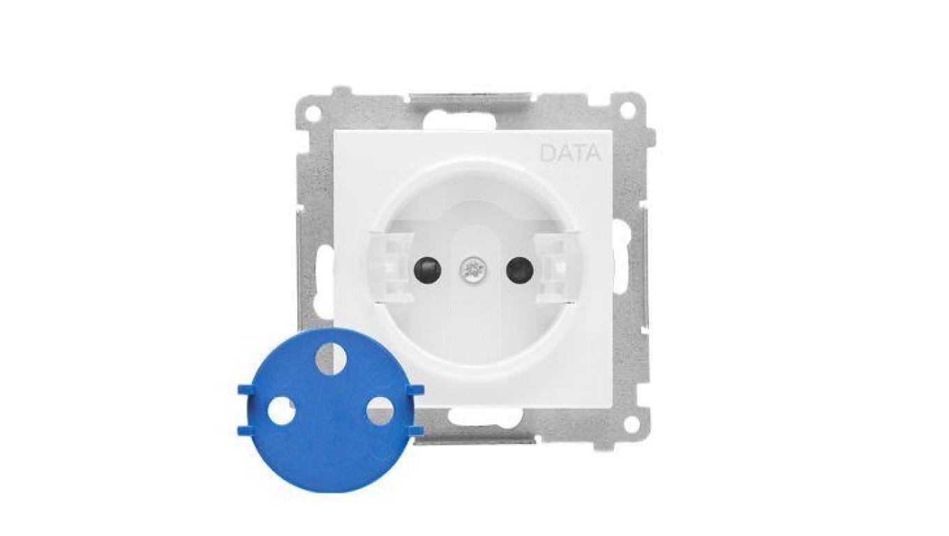 Simon 55 Gniazdo DATA z kluczem uprawniającym (moduł) 16 A, 250 V ...