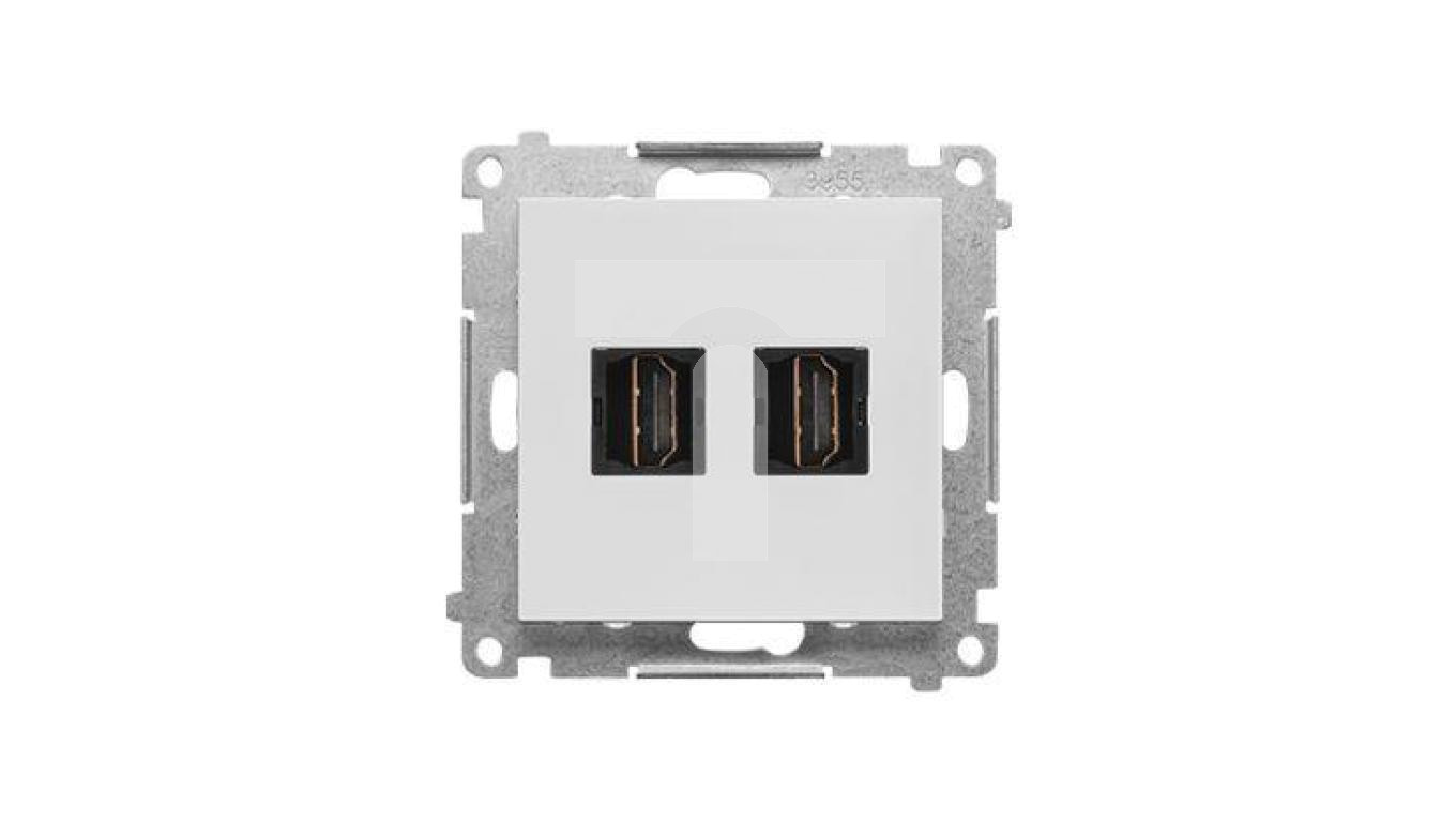 Simon 55 Gniazdo HDMI podwójne (moduł) Jasnoszary mat TGHDMI2.01/114 ...