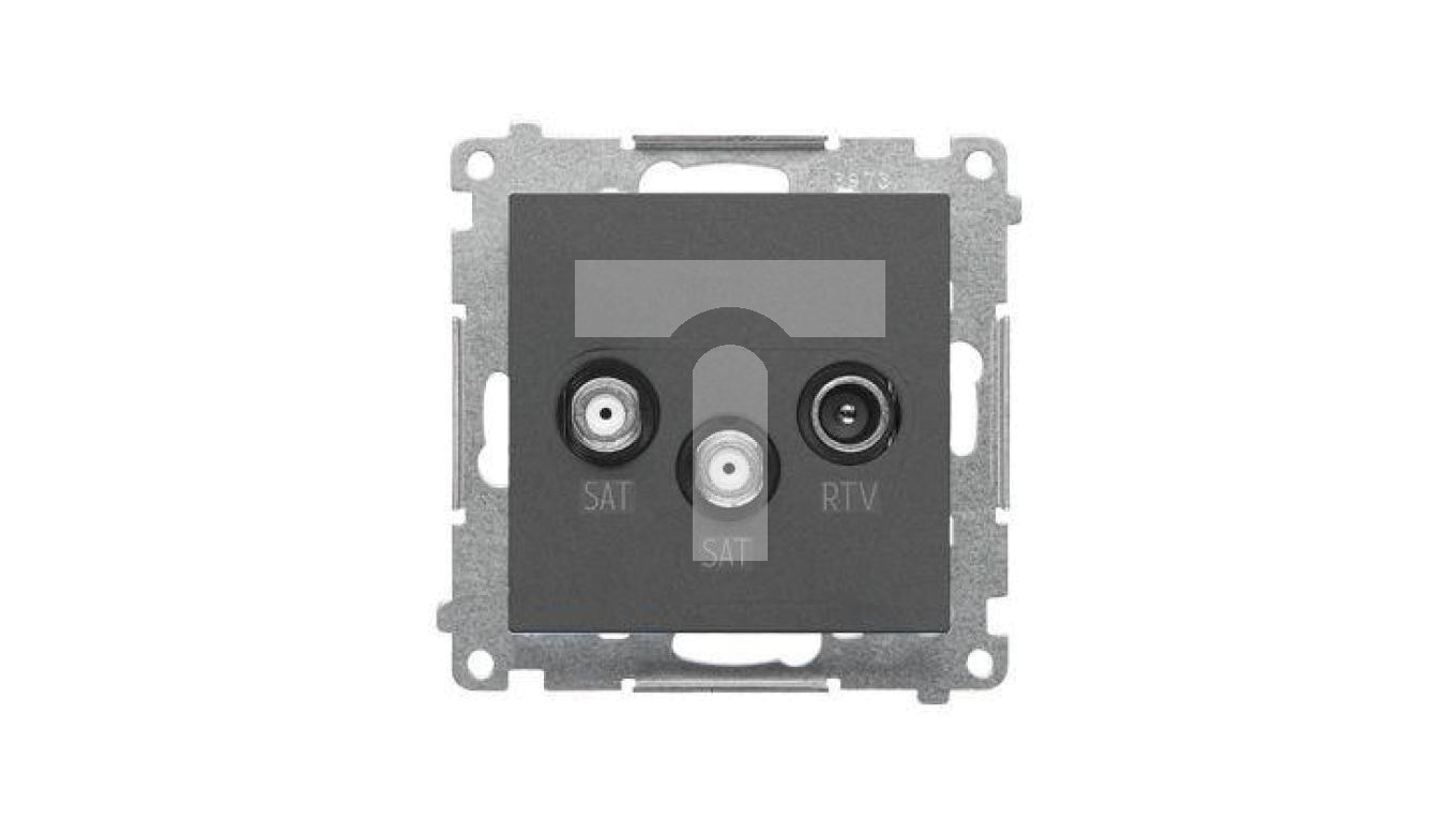 Simon 55 Gniazdo antenowe satelitarne podwójne SAT-SAT-RTV (moduł). 2x ...