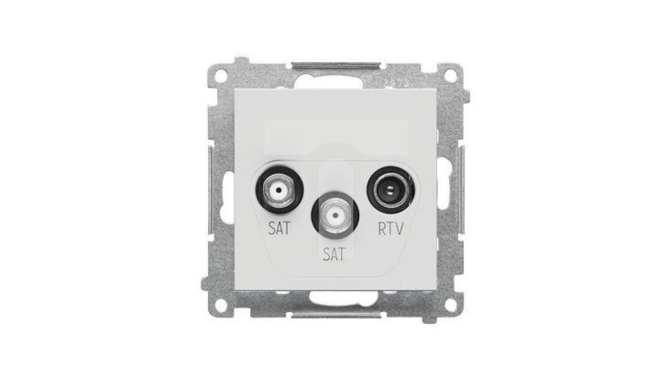 Simon 55 Gniazdo antenowe satelitarne podwójne SAT-SAT-RTV (moduł). 2x ...