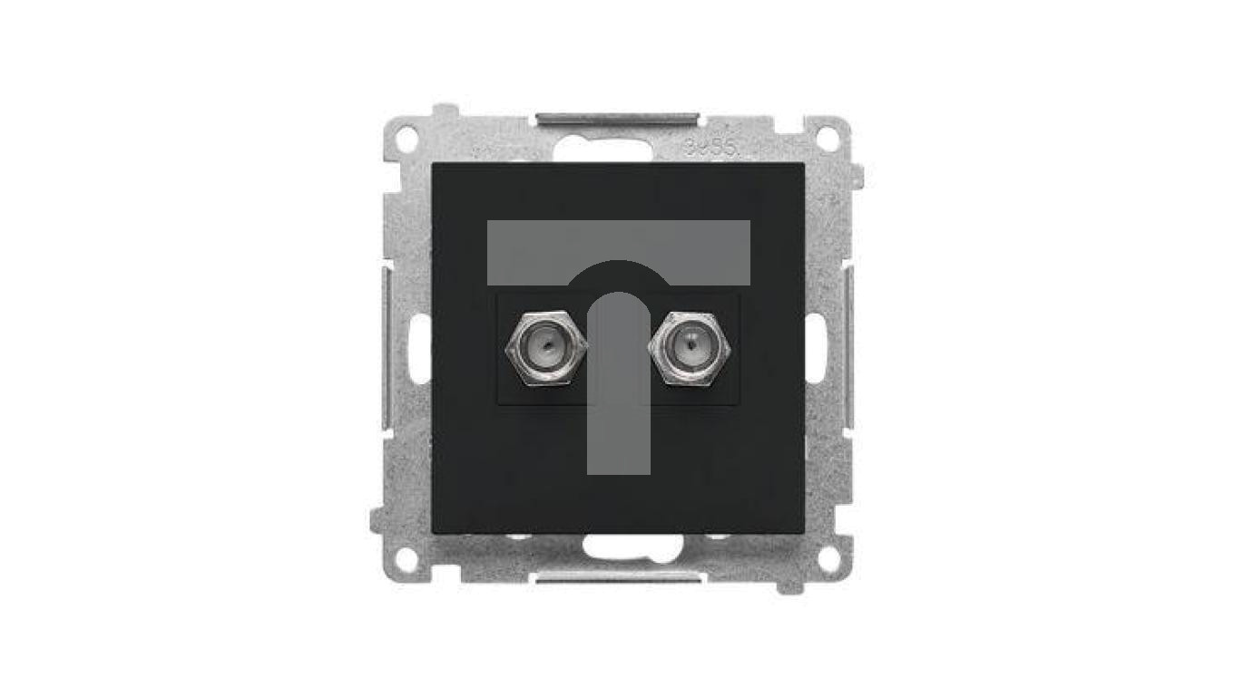 Simon 55 Gniazdo antenowe typu F” podwójne (moduł). Do instalacji ...