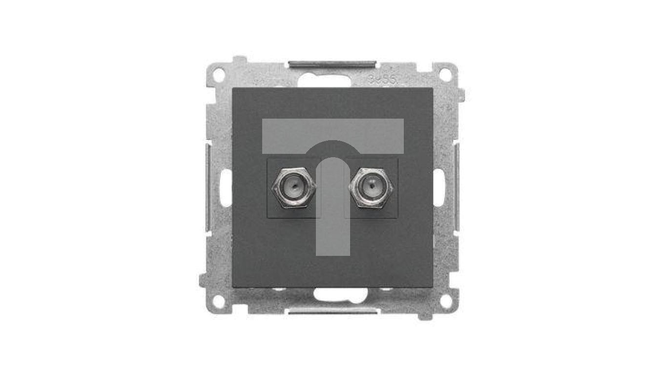 Simon 55 Gniazdo antenowe typu F” podwójne (moduł). Do instalacji ...