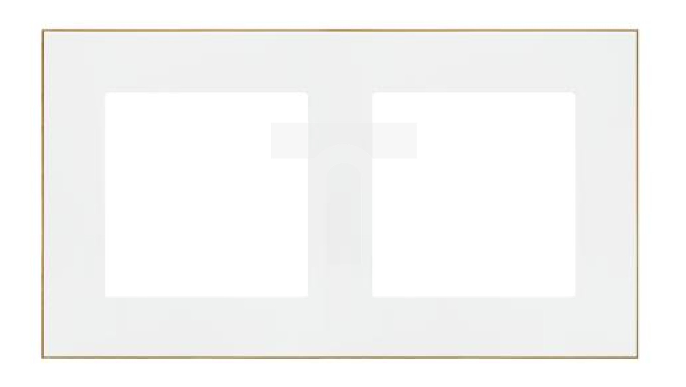 Simon 55 Ramka 2-krotna DUO Biała, podstawa złota TRD2.166/111 ...