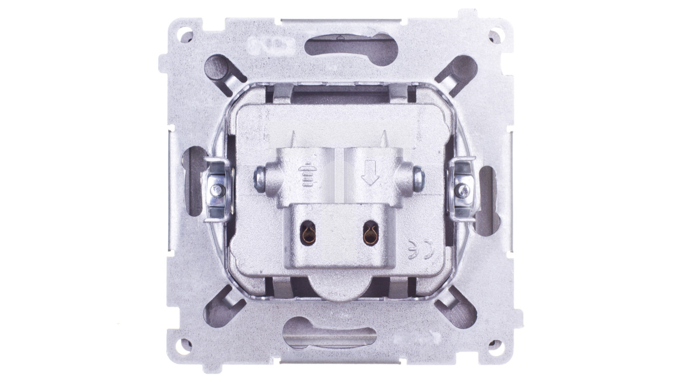 Simon Basic Gniazdo antenowe RTV/SAT przelotowe stal inox BMZAR-SAT10/P ...