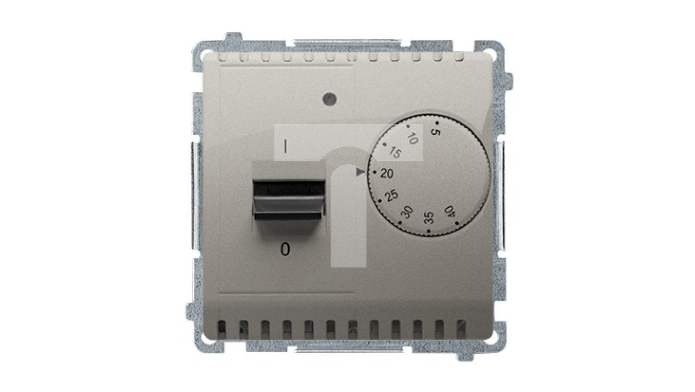 Simon Basic Regulator temperatury z czujnikiem 16A, 230V satynowy ...