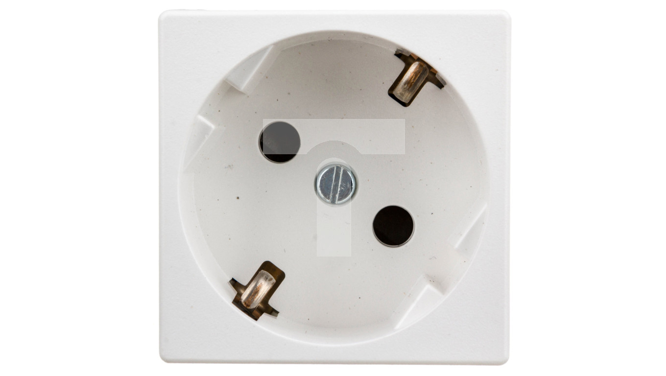 Simon Connect Gniazdo K45 pojedyncze SCHUKO z/u 16A IP20 z przesłoną ...