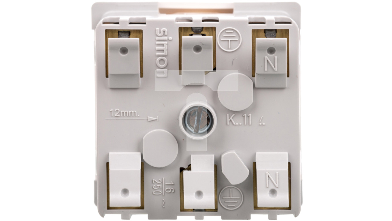 Simon Connect Gniazdo K45 z schuko 16A/230V szybkozłączki czysta biel ...