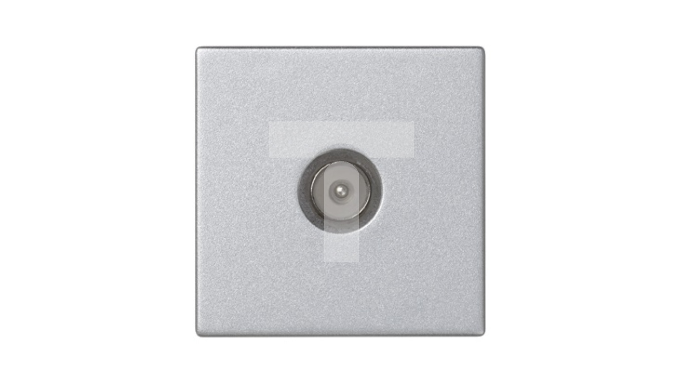 Simon Connect Płytka K45 gn. TV męskie 45x45mm + wkład aluminium K120A ...