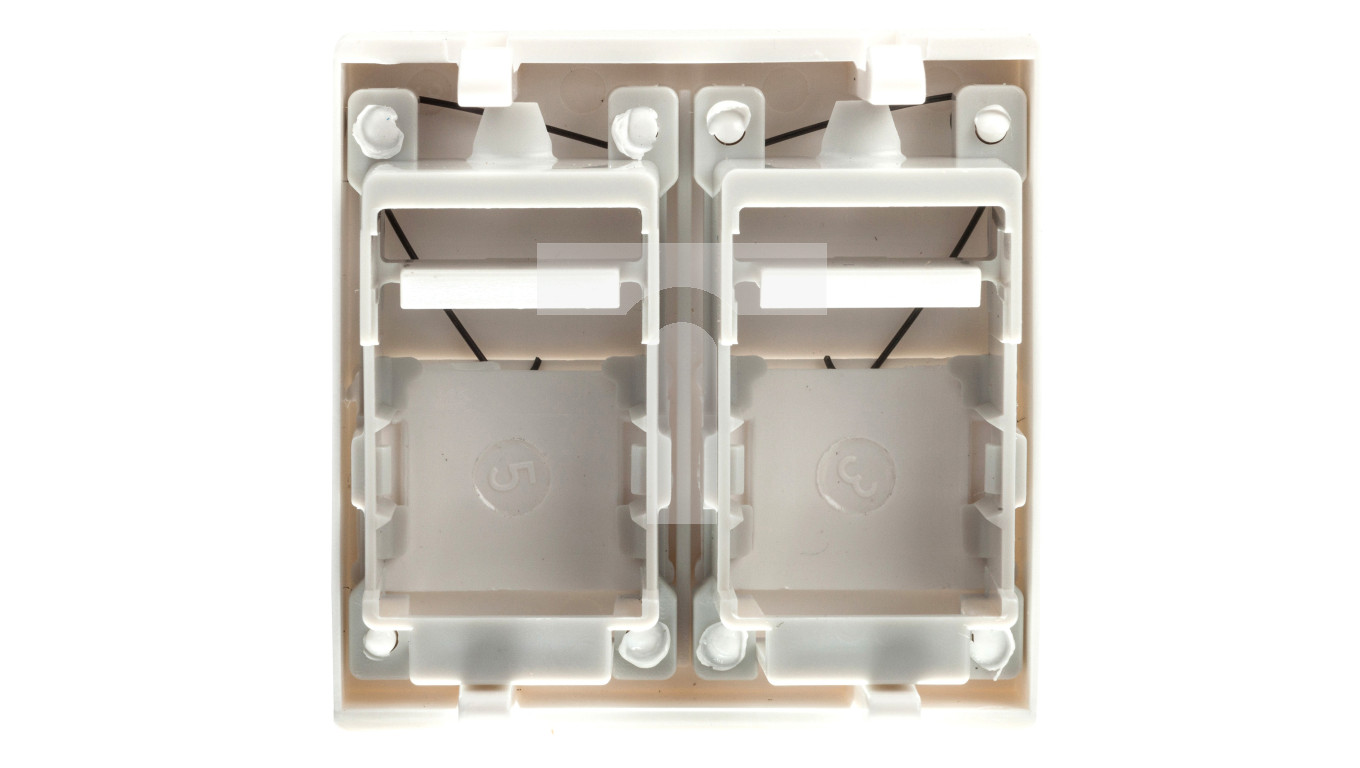 Simon Connect Płytka K45 gniazda teleinformatycznego podwójnego 2xRJ z ...