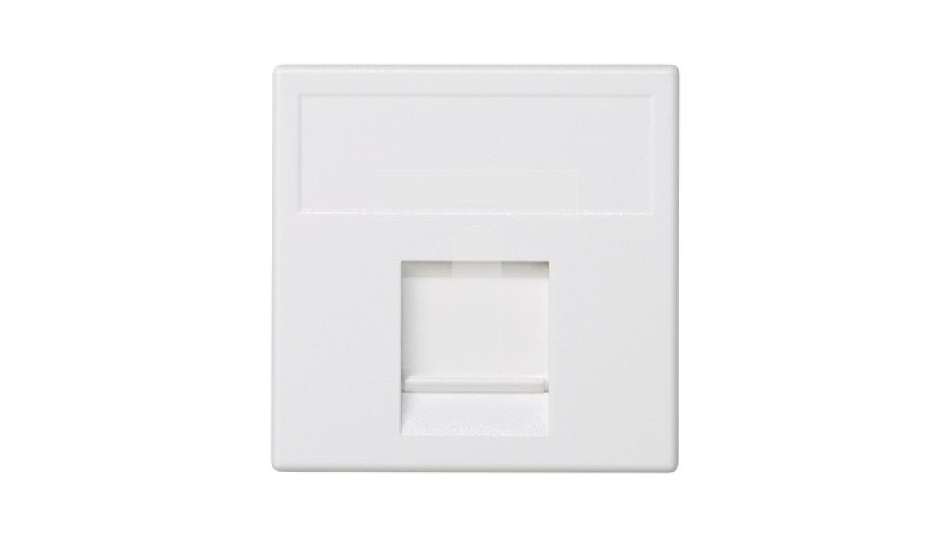 Simon Connect Płytka K45, 1x RJ z osłoną INFRA+ czysta biel K75/9 ...