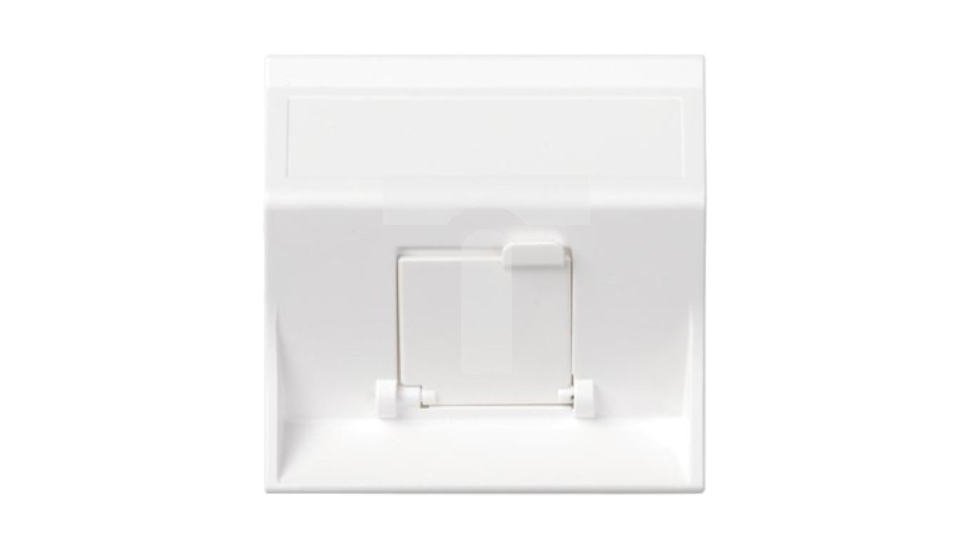 Simon Connect Płytka S500 1x RJ z osłoną skośna do adapterów MD czysta ...