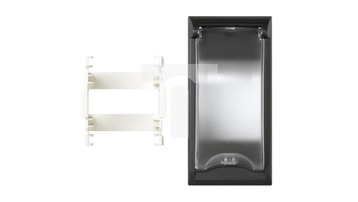 Simon Connect Płytka S500 z pokrywą do aparatury modułowej 2-pol. szary ...