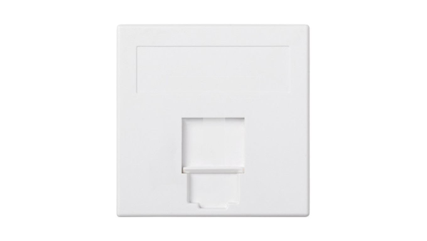 Simon Connect Płytka S500, 1x RJ z osłoną BELGENCDT czysta biel ...