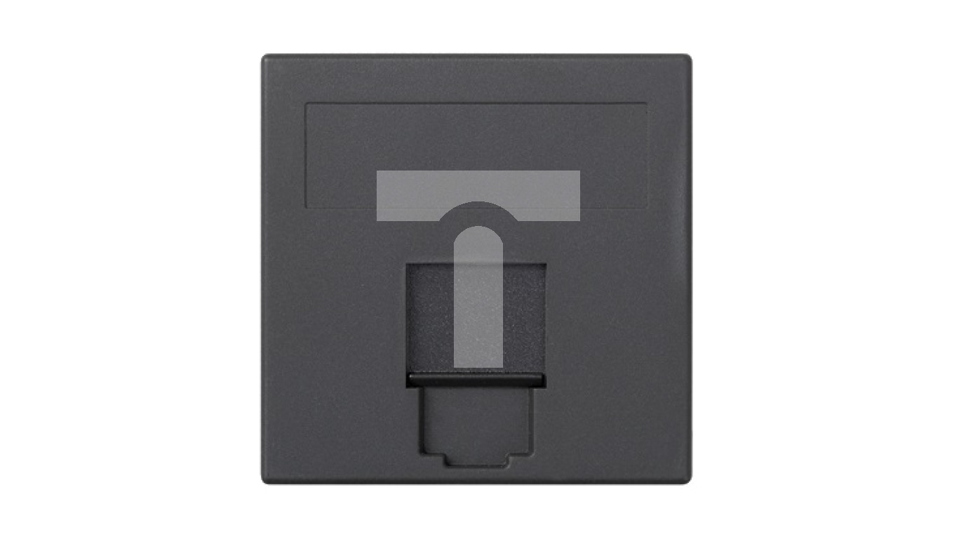 Simon Connect Płytka S500, 1x RJ z osłoną BELGENCDT szary grafit ...