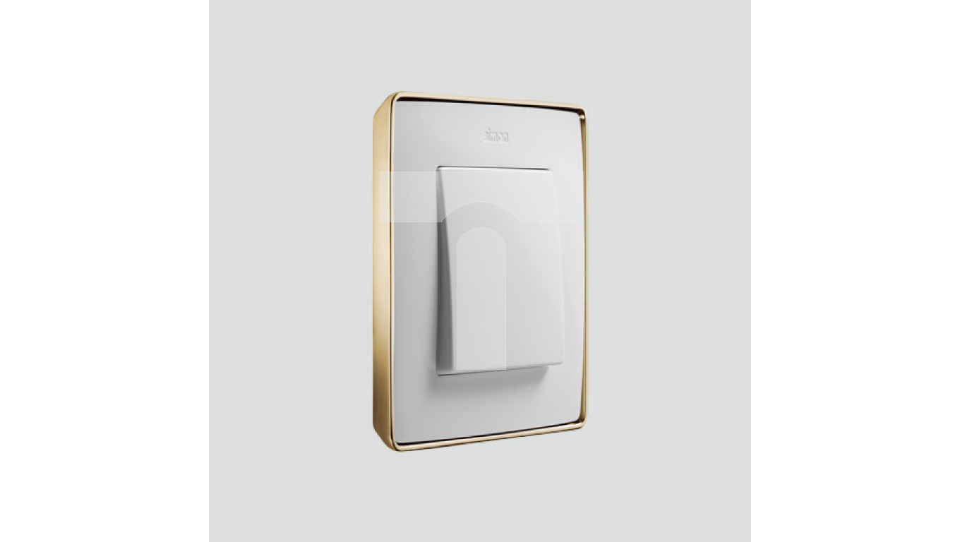 Simon Detail 82 Ramka pojedyncza Detail SELECT-metal BIAŁA / podstawa ...