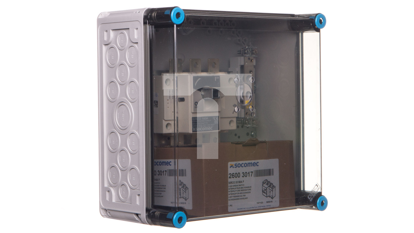 Skrzynka rozłącznikowa Mi, IP 65, wlk. 2, napęd zewn., 160 A, 3-bieg ...