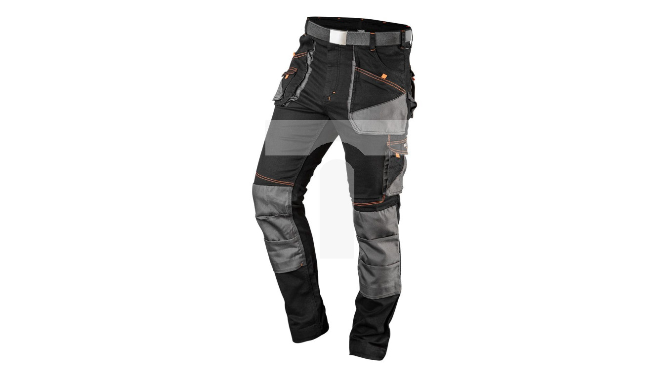 Spodnie robocze HD Slim czarno szare pasek S 81-238-S – NEO | TIM SA