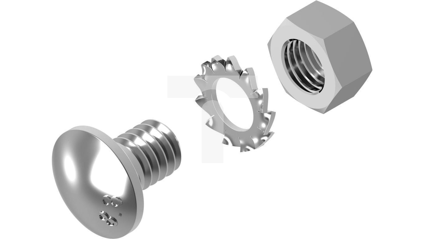 Śruba z łbem grzybkowym SG M6X25 650241 /100szt./ – BAKS | TIM SA