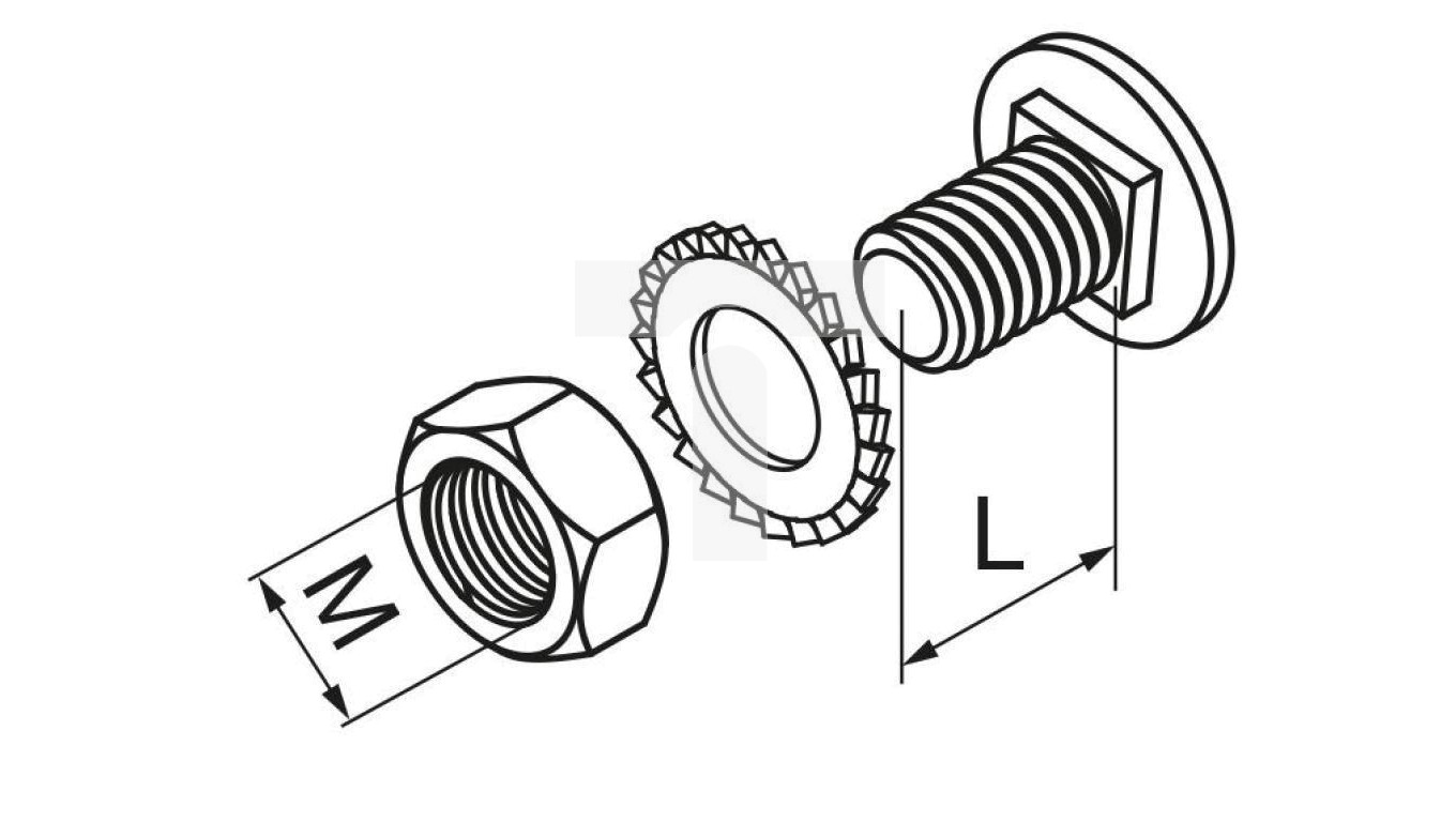Śruba z łbem grzybkowym SG M6X25 650241 /100szt./ – BAKS | TIM SA