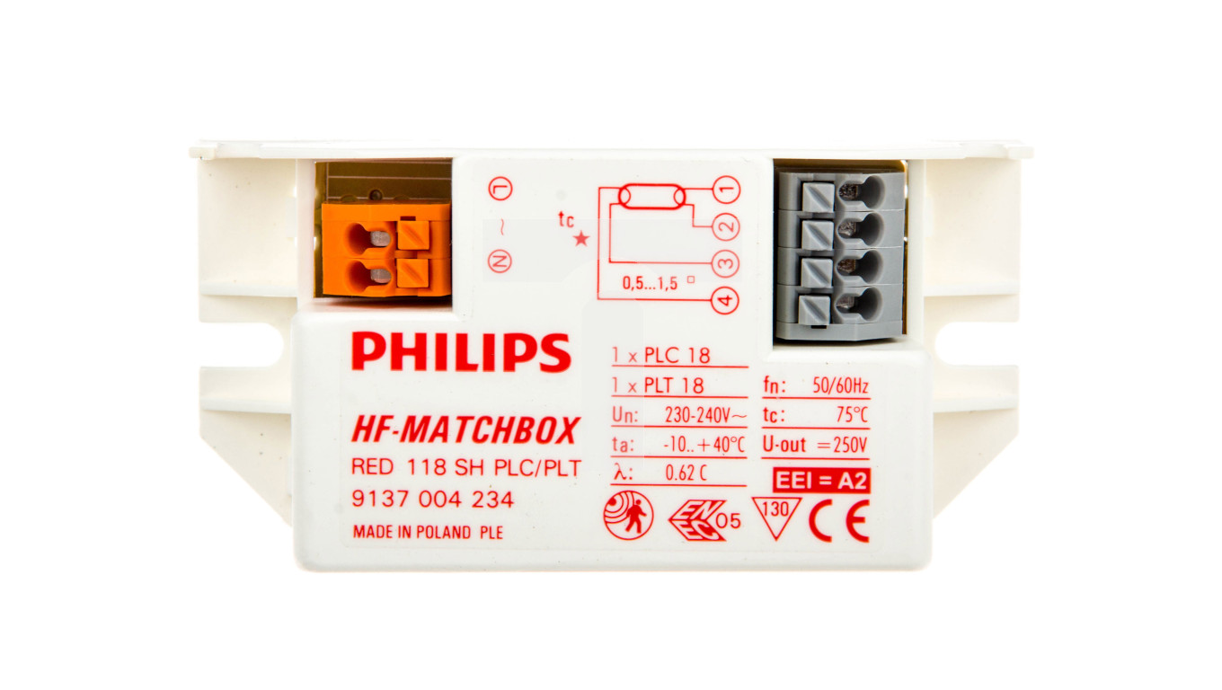 Statecznik elektroniczny HF-MatchboxRED 118 SH PL-C/PL-T 8711500928023 ...