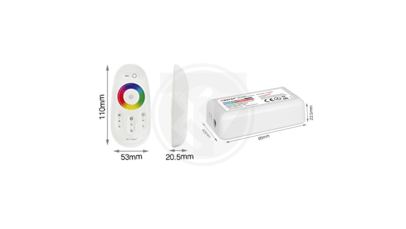 Sterownik LED RGB RF 12/24V + Pilot FUT025 – VIP Electro | TIM SA Sterownik LED RGB RF 12/24V + Pilot FUT025 – VIP Electro | TIM SA