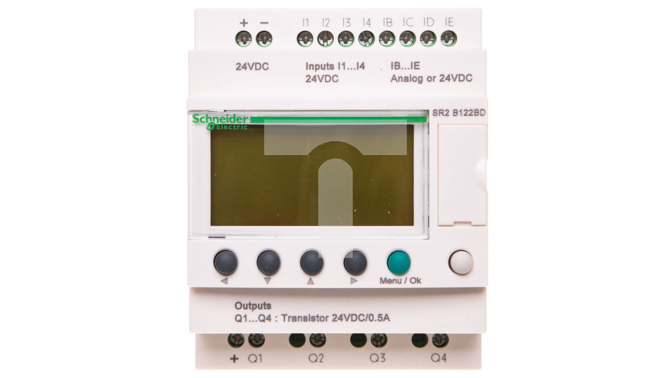 Sterownik Zelio 2 12we 4wy 24V AC RTC/LCD SR2B122BD – Schneider | TIM SA