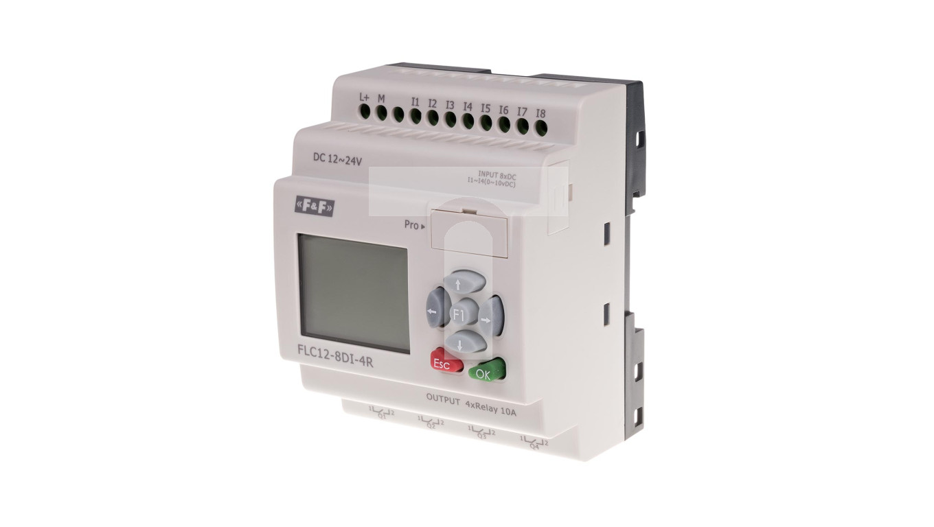 Sterownik programowalny 12-24V DC FLC12-8DI-4R – F&F | TIM SA