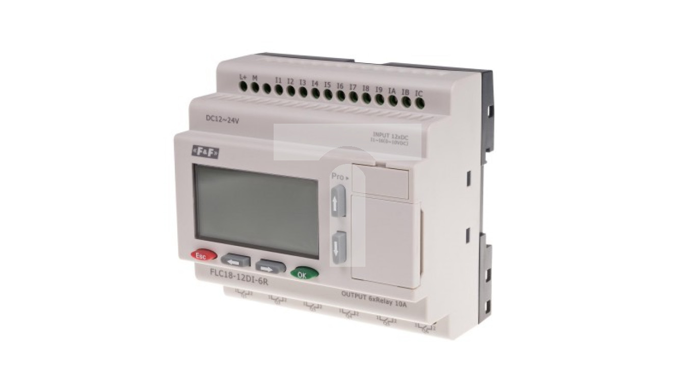 Sterownik programowalny 12-24VDC FLC18-12DI-6R – F&F | TIM SA