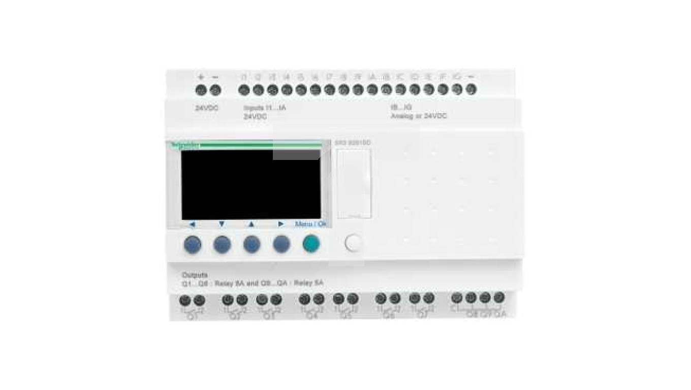 Sterownik programowalny 26 wejść/wyjść 24V DC RTC/LCD Zelio SR3PACK2BD ...