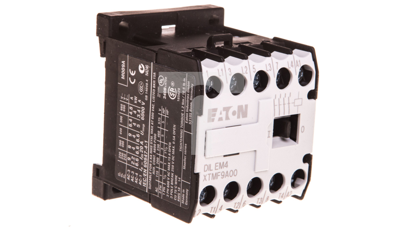 Stycznik 9A 4P 400VAC 0Z 0R DILEM4(400V50HZ,440V60HZ) 051806 – EATON ...