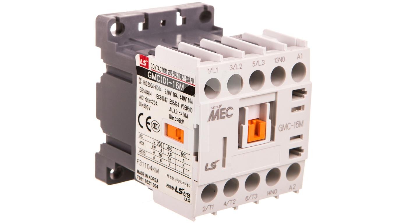 Stycznik miniaturowy 16A 3P 1z 230V AC GMC-16M 230V AC – LSiS | TIM SA