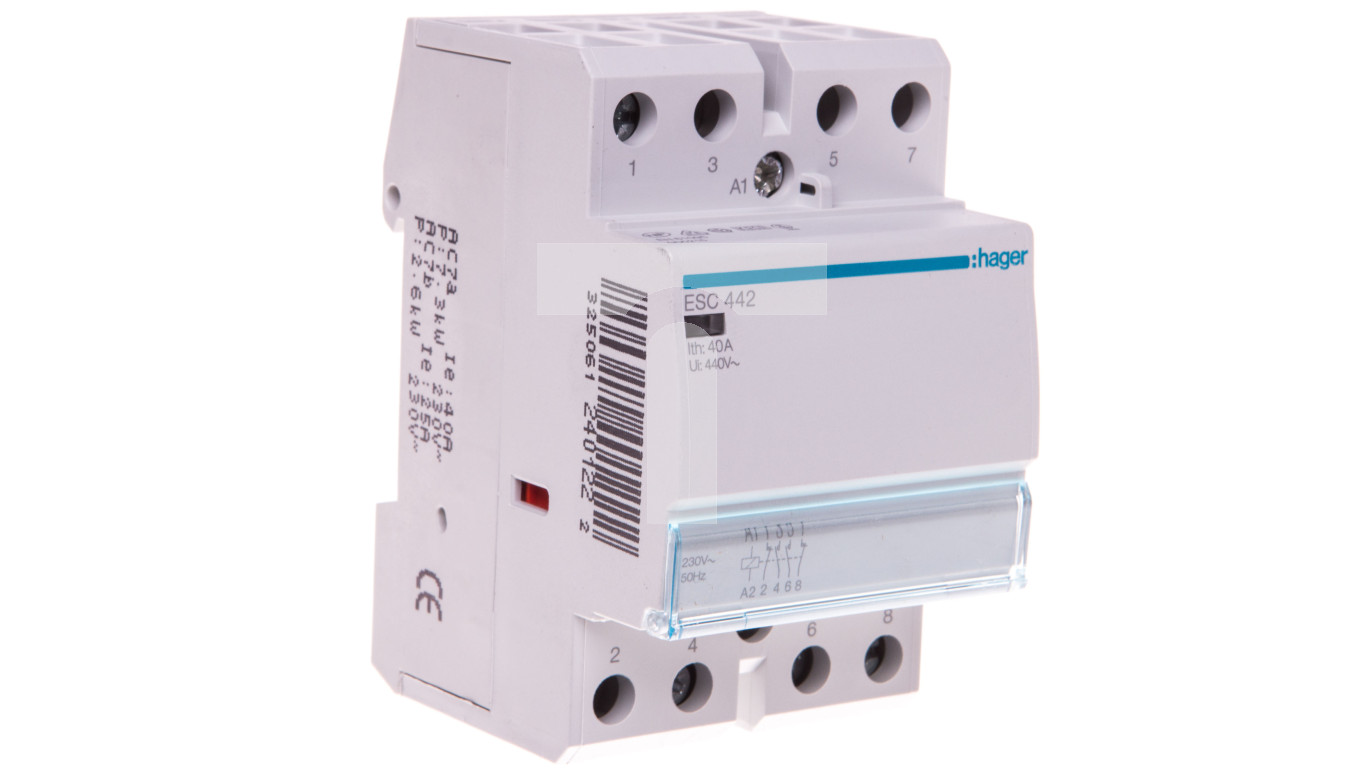 Stycznik modułowy 40A 2Z 2R 230V AC ESC442 – HAGER POLO | TIM SA