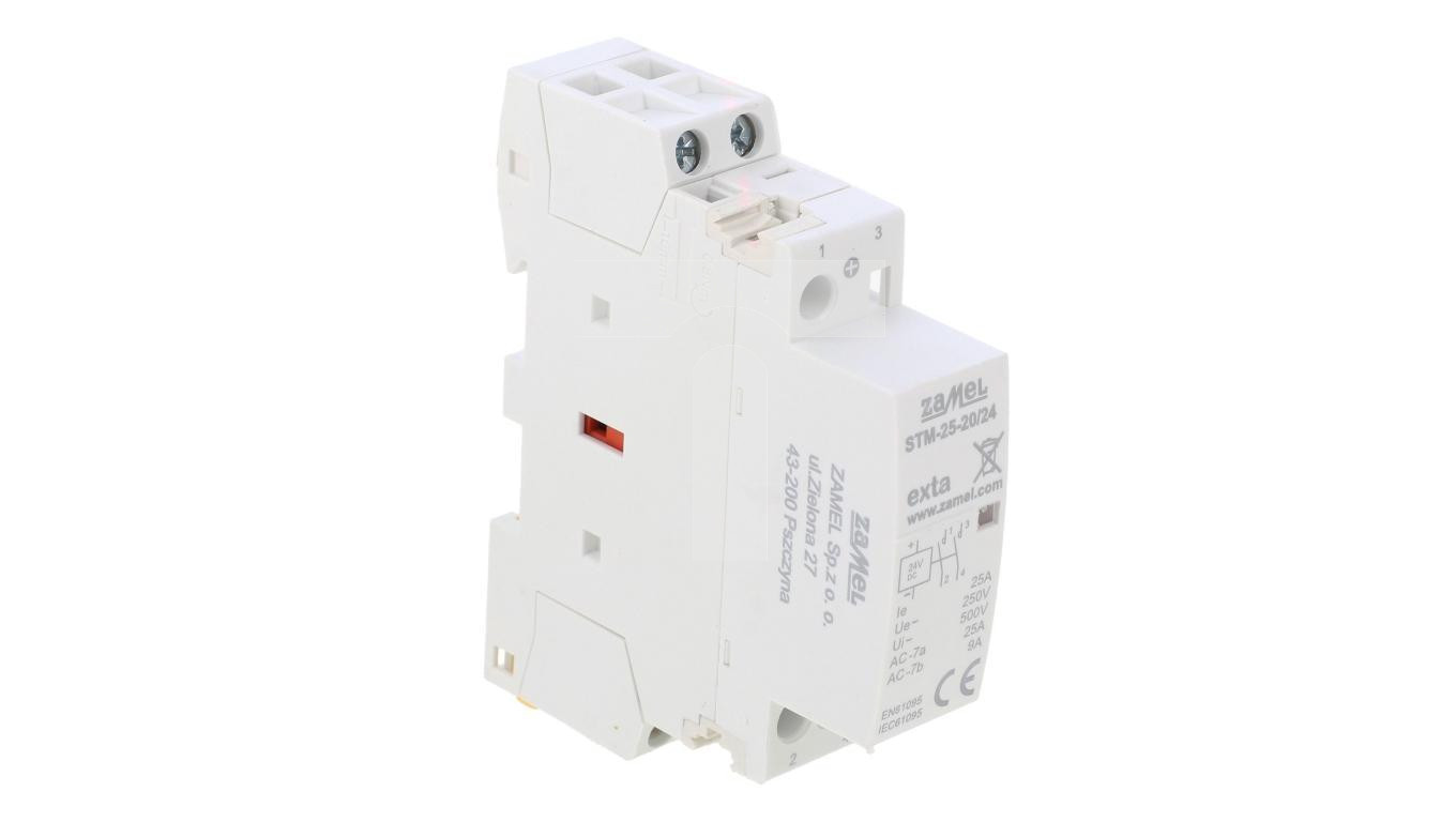 Stycznik modułowy instalacyjny 25A 2Z 24VDC typ: STM-25-20/24V ...