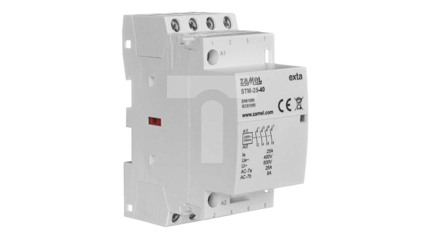 Stycznik modułowy instalacyjny 25A 4Z 230V AC, typ: STM-25-40 ...