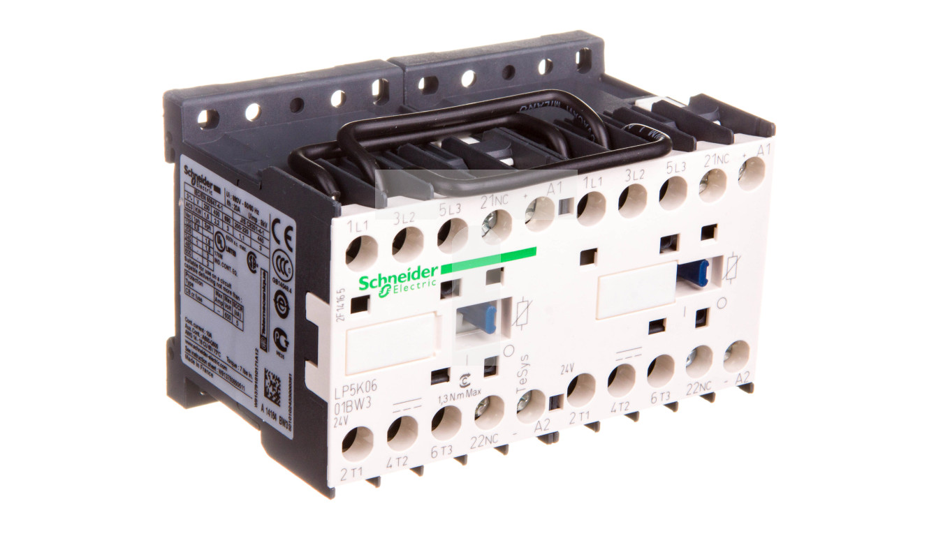 Stycznik nawrotny 6A 3kW 24V DC LP5K0601BW3 – Schneider | TIM SA