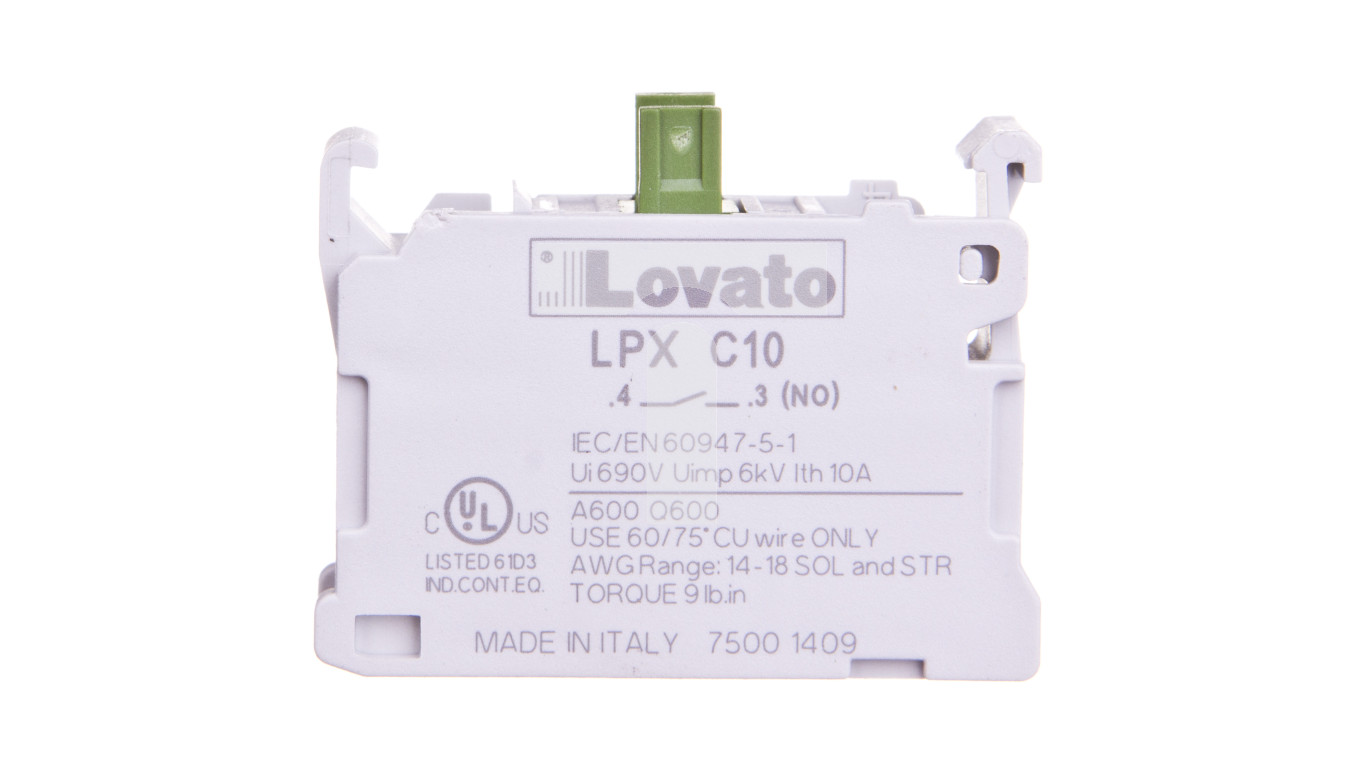 Styk pomocniczy 1Z zaciski śrubowe montaż do adaptera LPXC10 – LOVATO ...