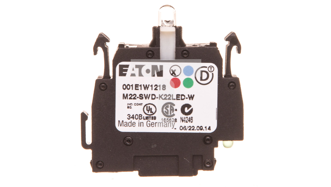 Styk pomocniczy 2Z 2R montaż czołowy dioda biała SmartWire-DT M22-SWD-K22LED-W 115978 – EATON ...