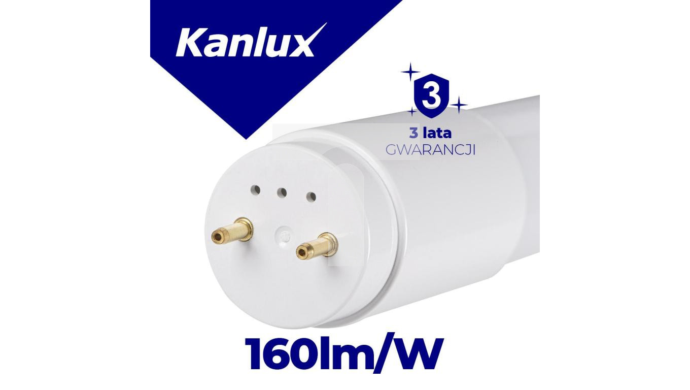 Świetlówka LED T8 G13 1212mm GLASSv4 18W-NW 2880lm 4000K barwa neutralna 3 lata Gwar. 33212 ...