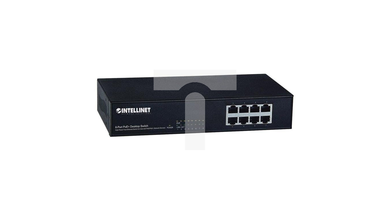 Switch Ethernet 8x 10/100Mbps RJ45 PoE/PoE+ Endspan Desktop ...