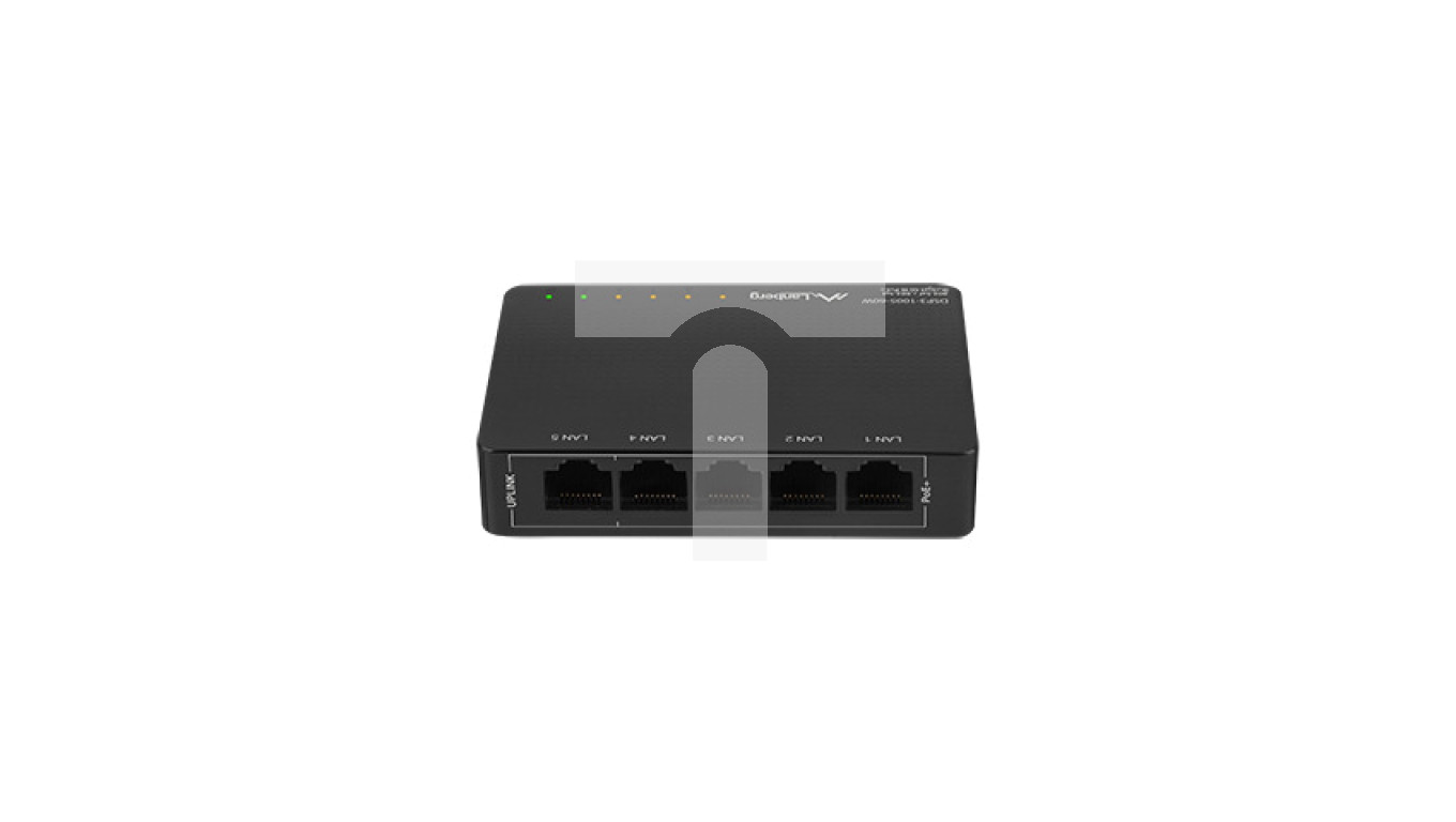 Switch POE+ desktop 5-port 1GB (4 porty POE, 30W/port, max 60W) LANBERG ...