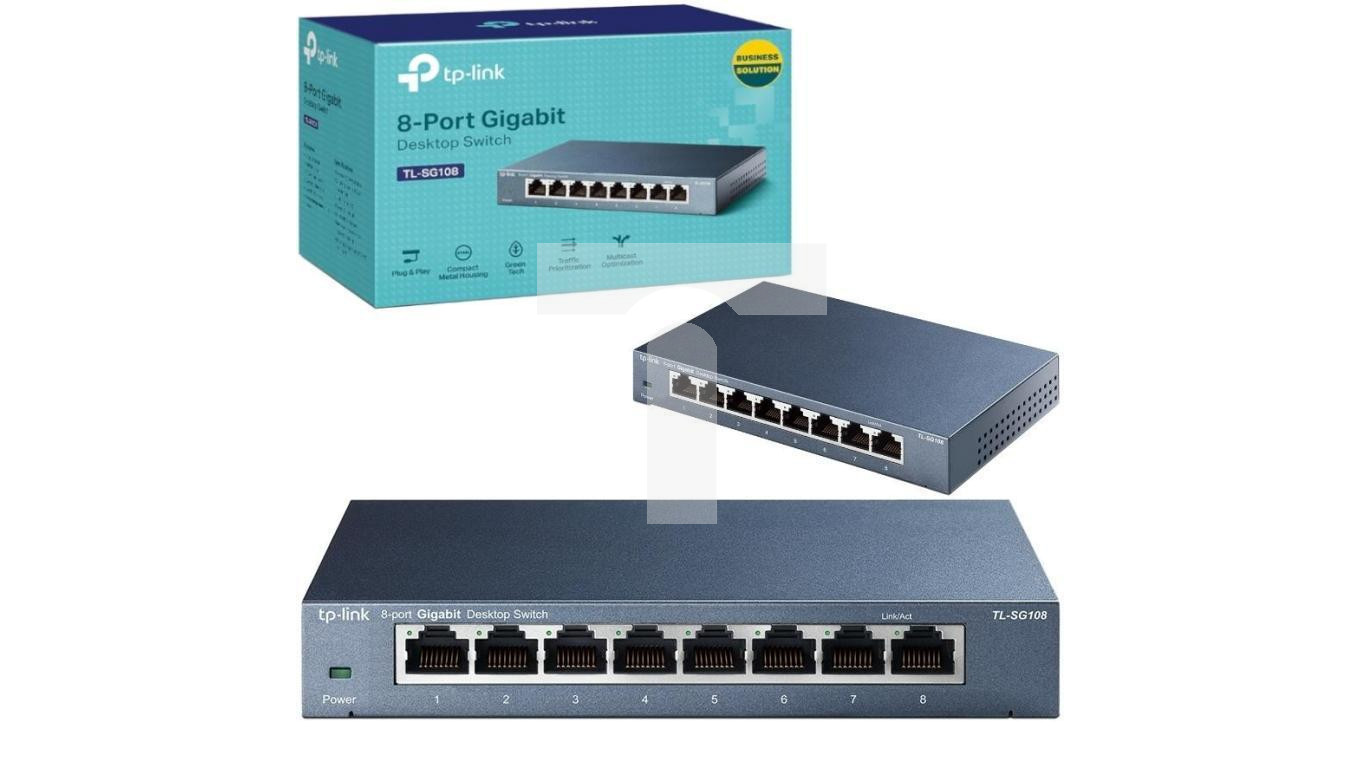 Switch desktop 8x port RJ45 (Gigabit Ethernet) przełącznik ...