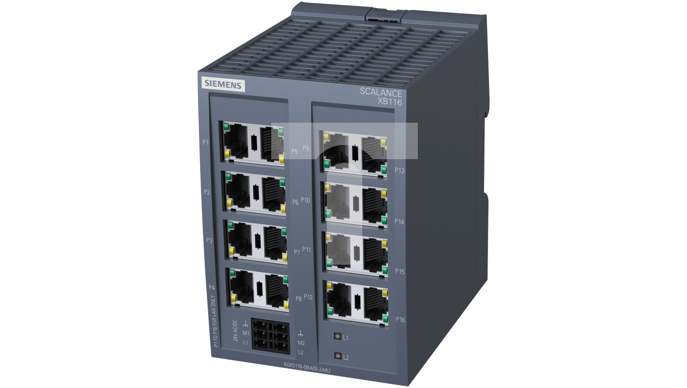 Switch przemysłowy SCALANCE XB116 16x10/100 Mbit/s RJ45 6GK5116-0BA00 ...