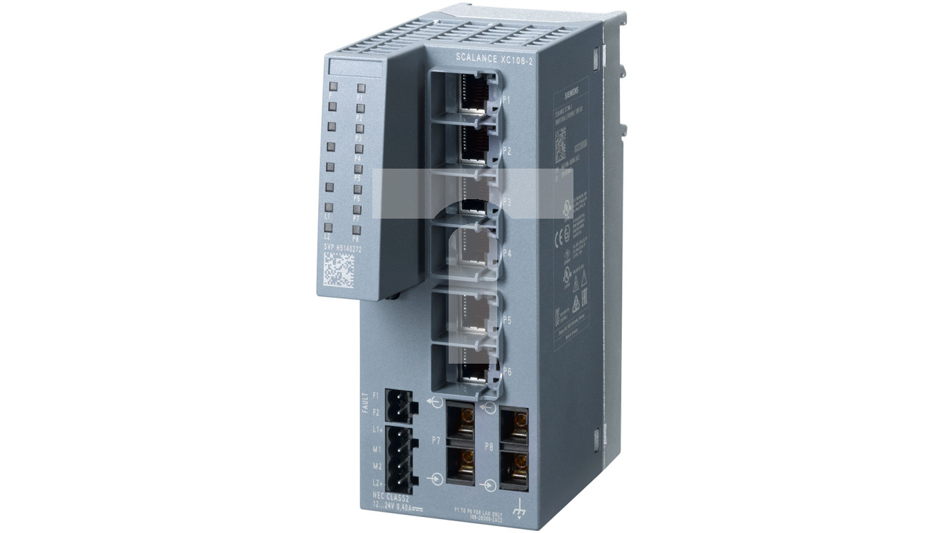 Switch przemysłowy SCALANCE XC106-2 6x10/100 Mbit/s RJ45, 2x100 Mbit/s ...