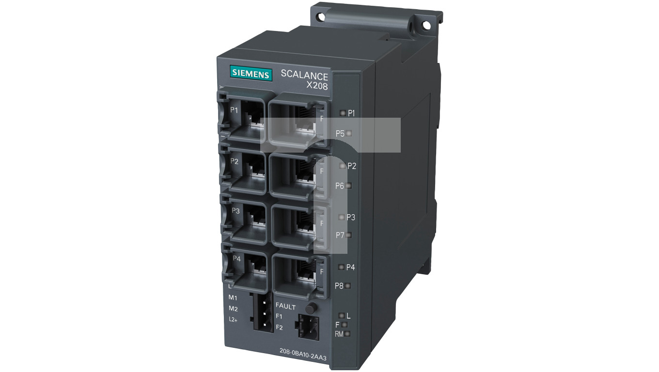 Switch przemysłowy zarządzalny SCALANCE X208 8x10/100 Mbit/s RJ45 ...