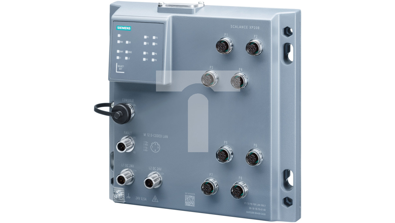 Switch przemysłowy zarządzalny SCALANCE XP208 8x10/100 Mbit/s M12 IP65 ...