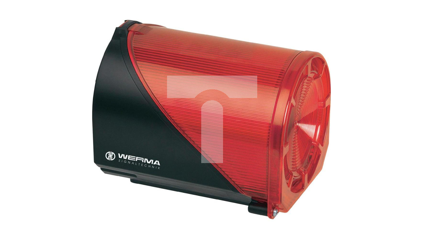 Sygnalizator optyczno-akustyczny 32 tony LED-EVS 24V AC/DC czerwony 444 ...