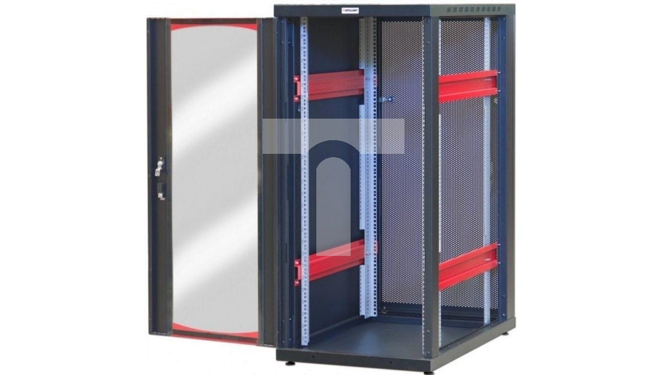 Szafa Rack 19 20U 600x1000 drzwi szklane – INTELLINET | TIM SA